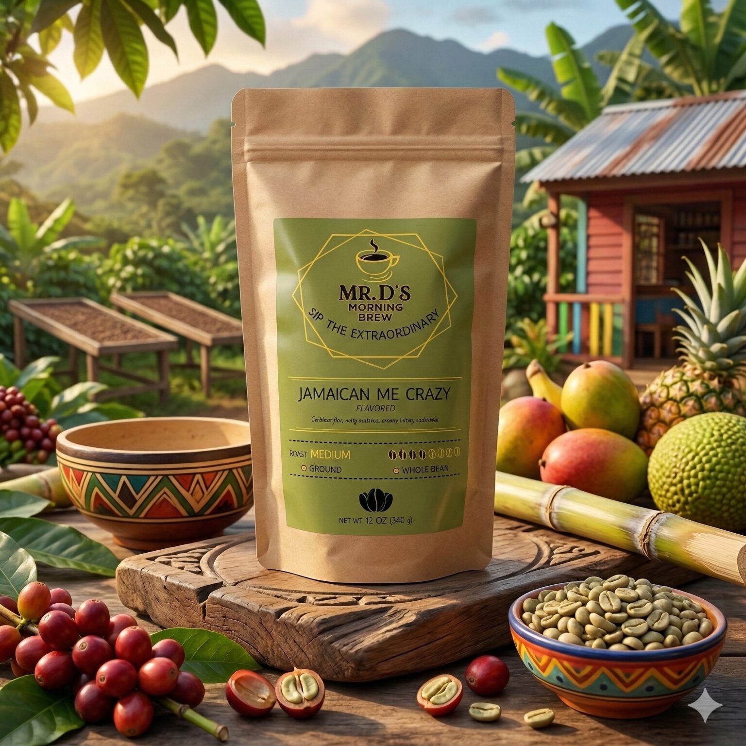 Jamaican Me Crazy Coffee | Vanilla Caramel Rum Flavored Coffee